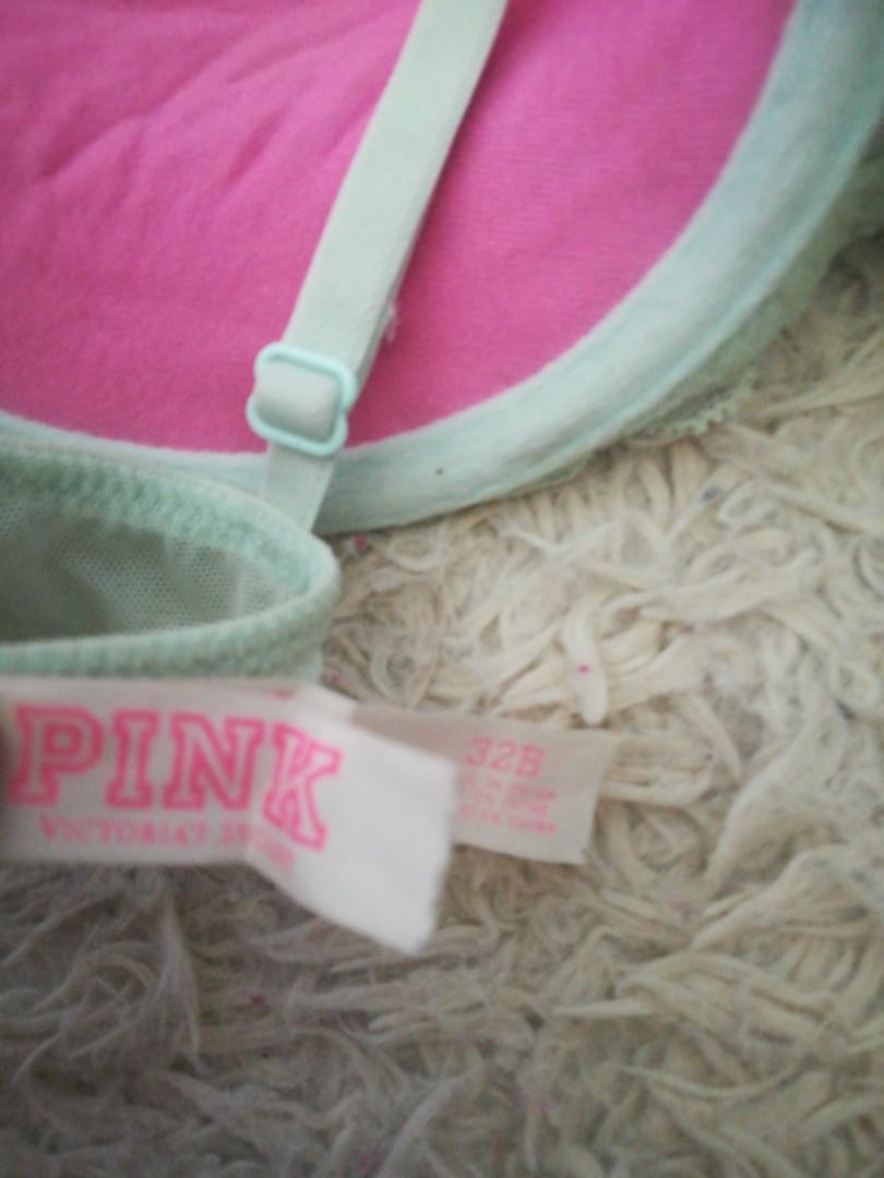 Mint lace half cup VS bra 75B, Women's Fashion, Tops, Sleeveless on ...