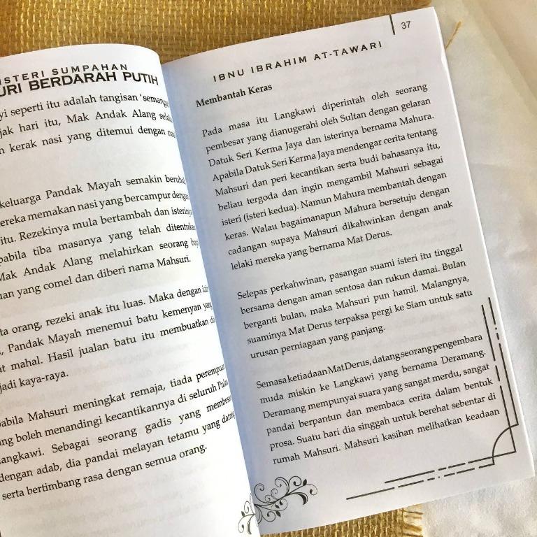 MISTERI SUMPAHAN MAHSURI BERDARAH PUTIH (NOVEL), Hobbies & Toys, Books ...