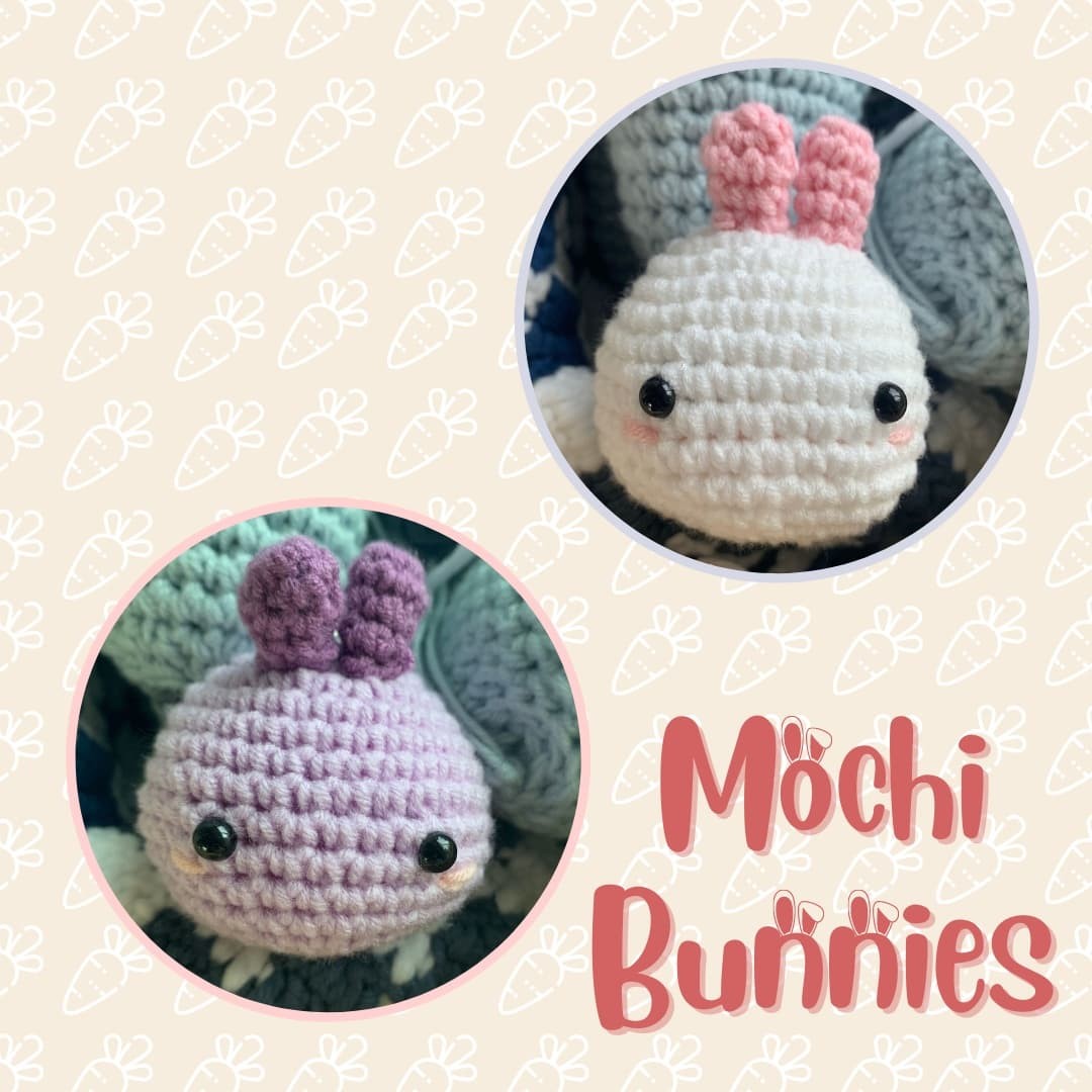 Cute Mochi Bunny Amigurumi Crochet, Hobbies & Toys, Stationery & Craft ...