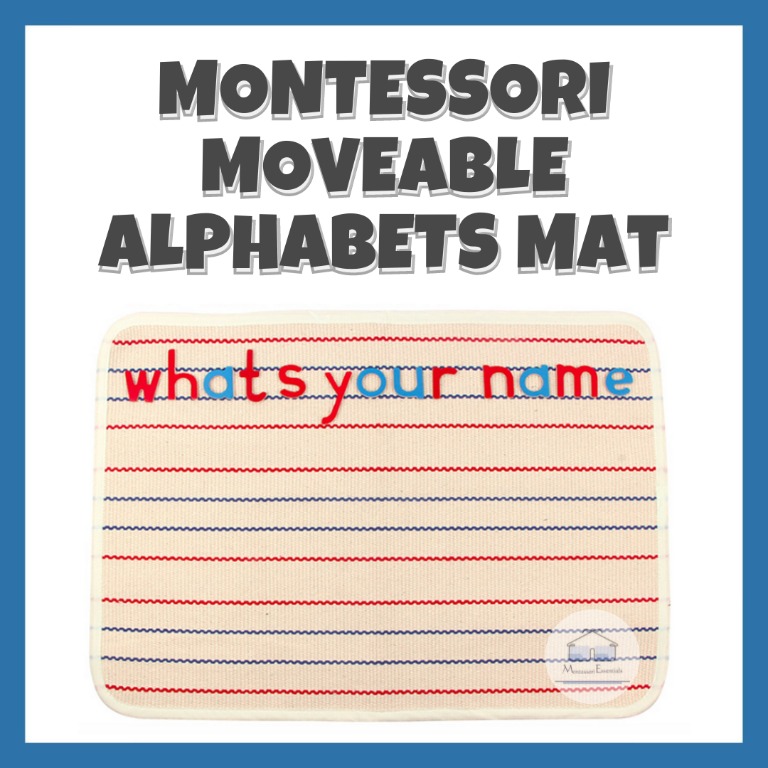 Montessori Moveable Alphabets Mat / Movable Alphabets Mat / Play Mat ...