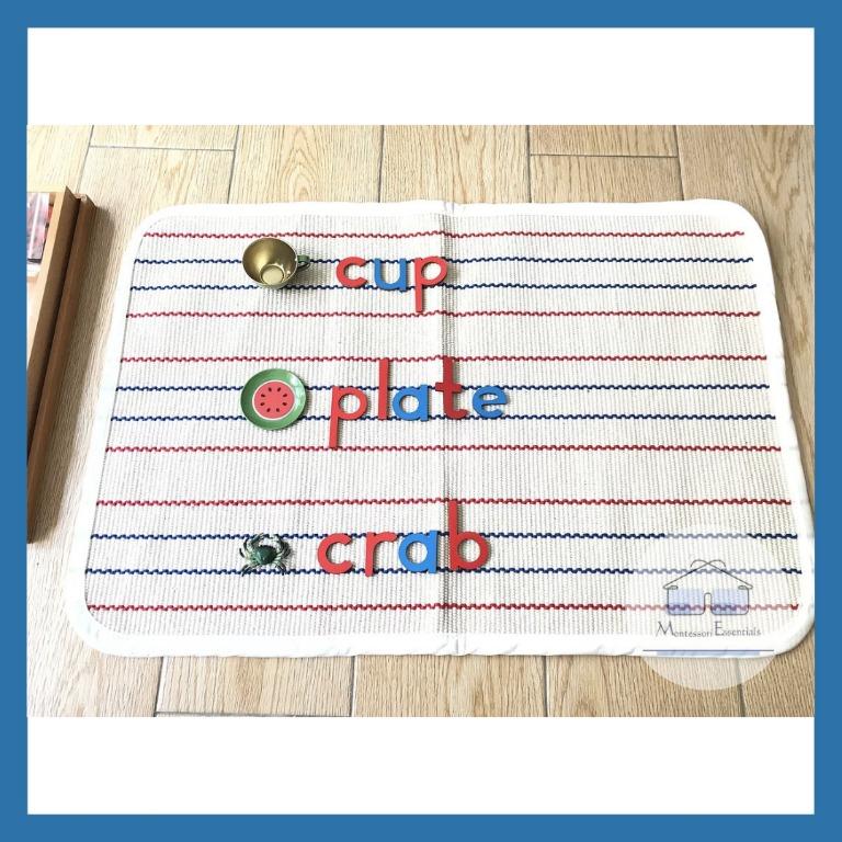 Montessori Moveable Alphabets Mat / Movable Alphabets Mat / Play Mat ...