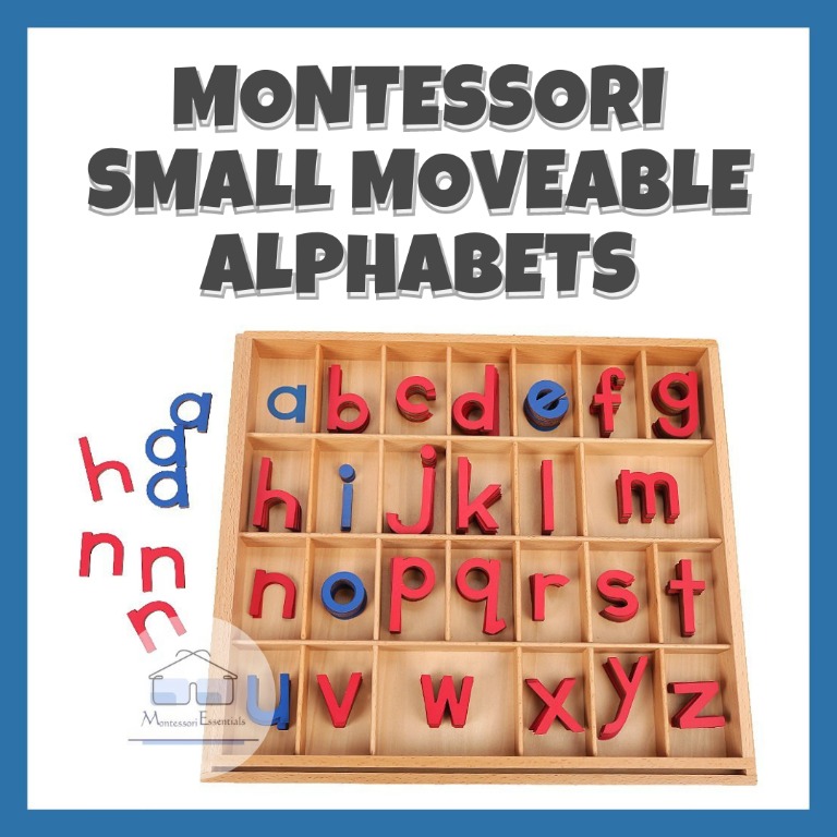 Montessori Small Moveable Alphabets / Movable Alphabets, Hobbies & Toys ...