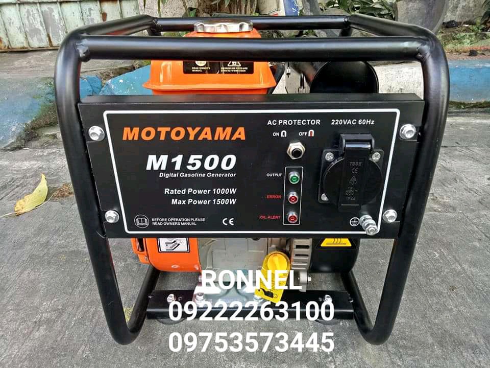 MOTOYAMA 1500w Digital Gasoline Generator, Looking For on Carousell