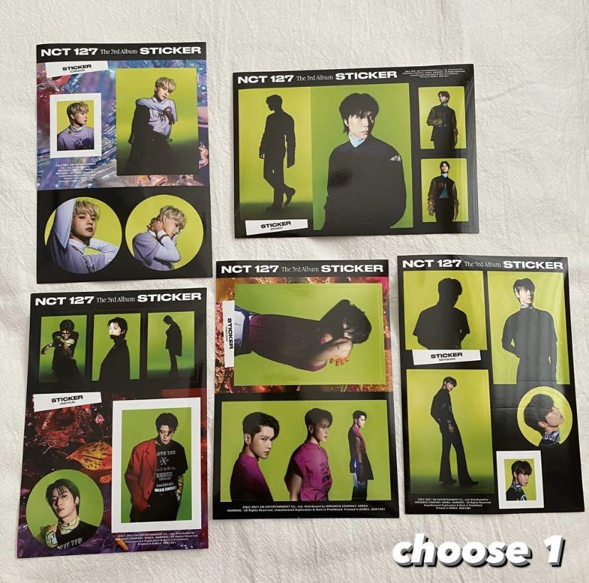 NCT 127 Unsealed Sticker Sticky Version Album - 2 covers, Hobbies ...
