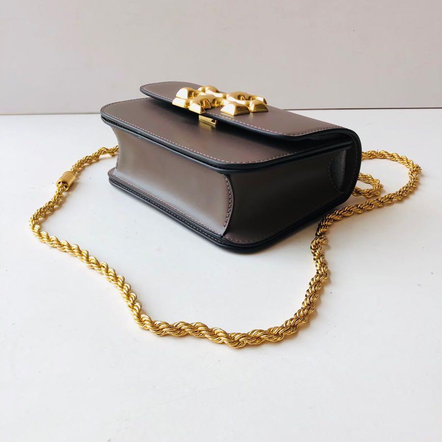 New colour~ TB Eleanor Small chain Bag brown, Luxury, Bags & Wallets on ...