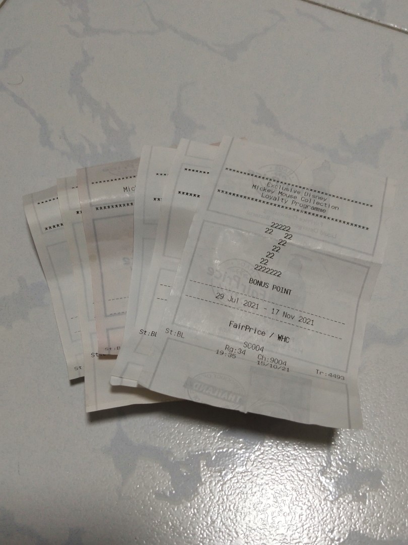 NTUC Bonus Point (x8)/(x6), Tickets & Vouchers, Vouchers on Carousell