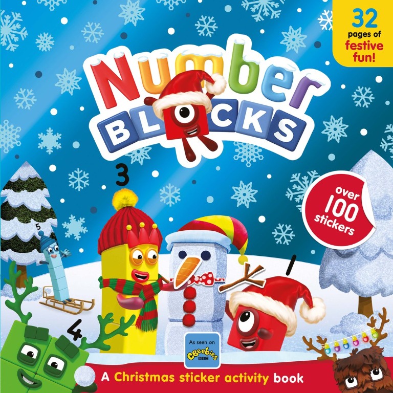 Numberblocks Christmas Sticker ctivitiy Book, 興趣及遊戲, 玩具 & 遊戲類 - Carousell