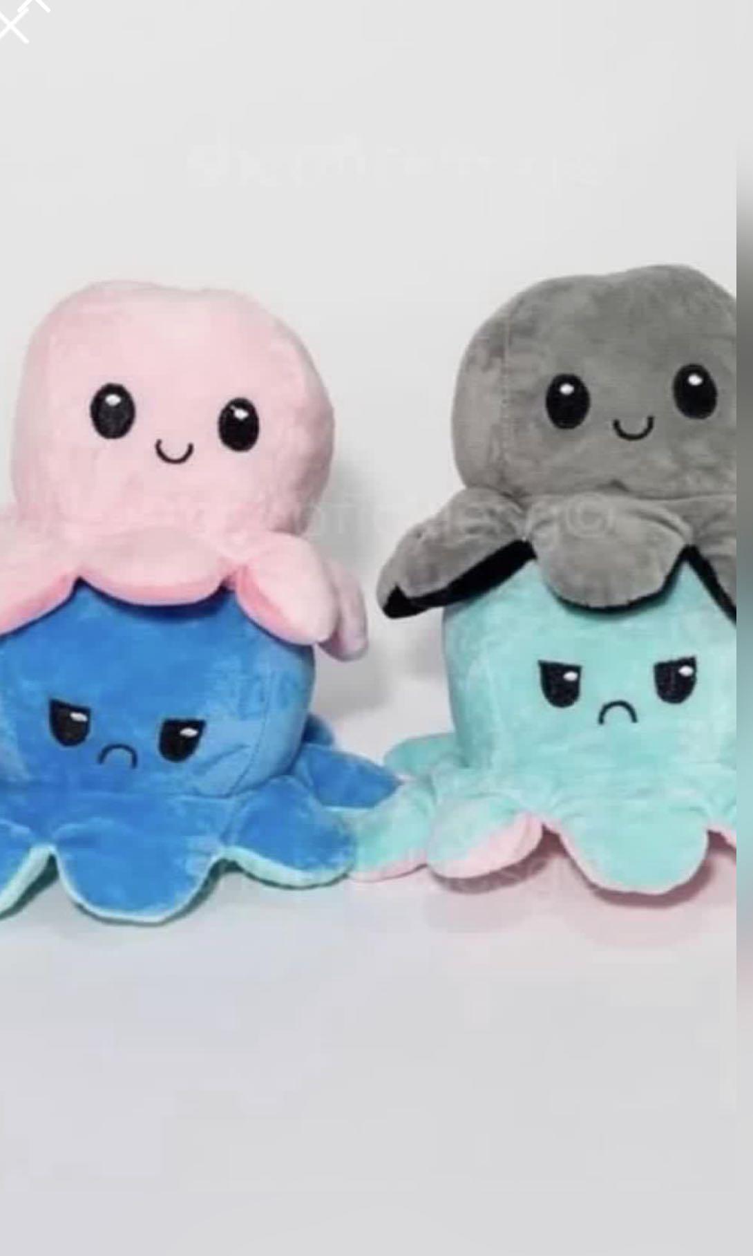 PO 2 for $12 TeeTurtle Reversible Octopus Mini Plush Squishy Soft Toy ...