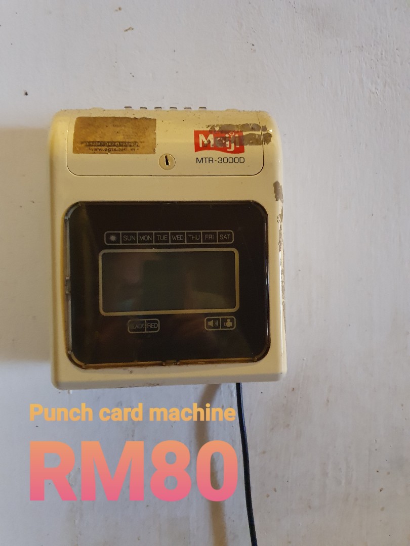 Punch card machine, Everything Else, Others on Carousell