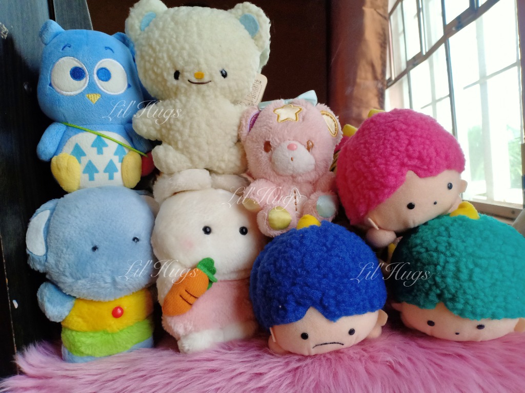 Rare Vintage Sanrio Characters Plush Charm Stuff Toy Japan Poff Bear ...