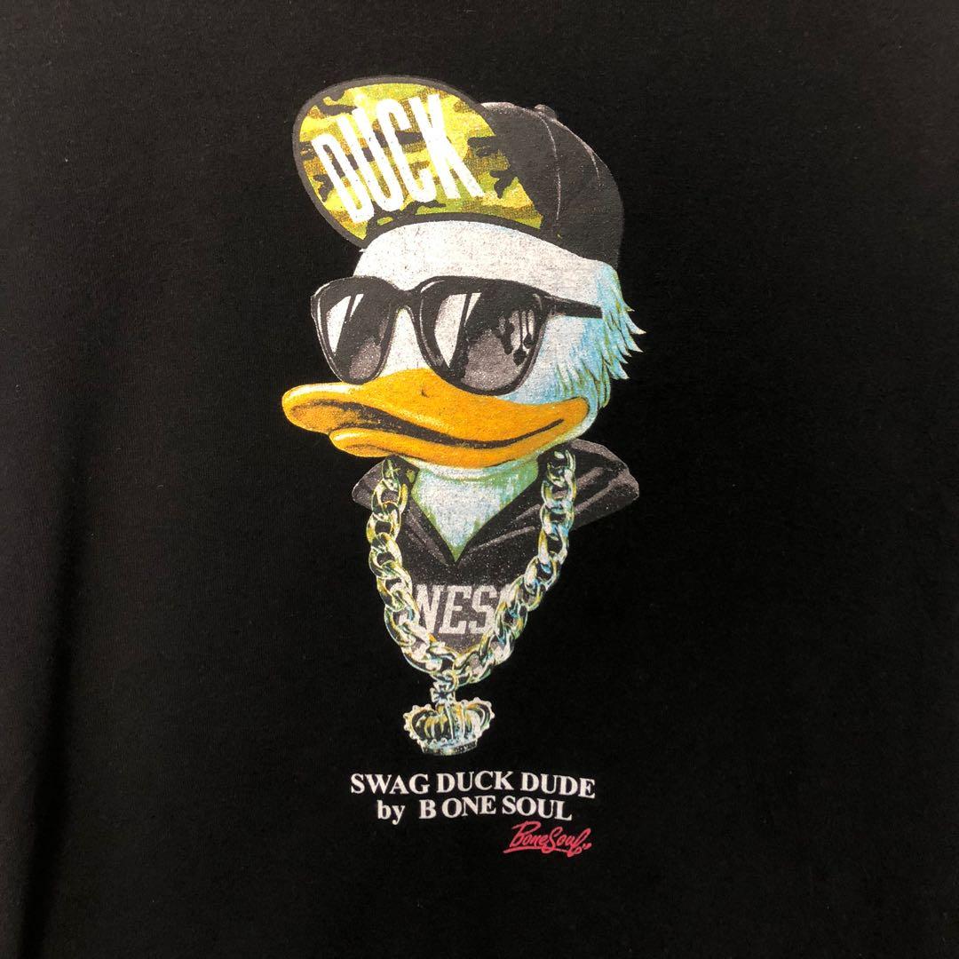 Rare Design Duck Dude Rapper Style Big Logo Hodie, Men's Fashion, Tops ...