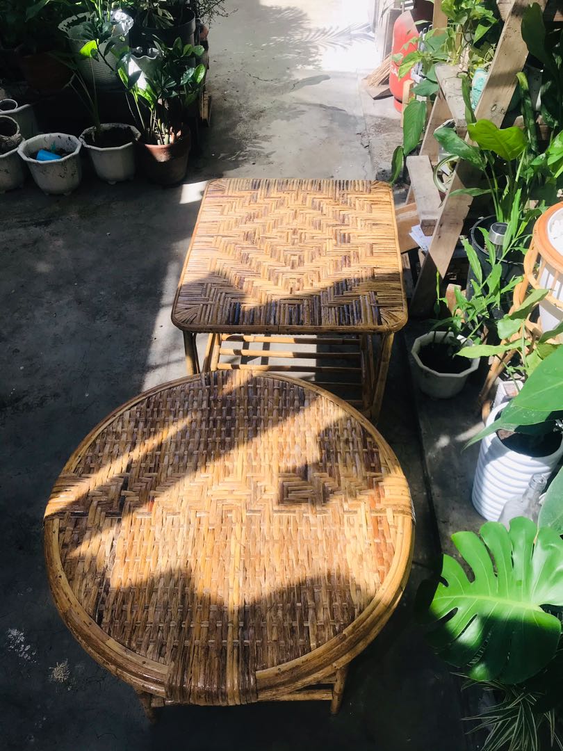 Rattan Center table / Side table, Furniture & Home Living, Furniture ...
