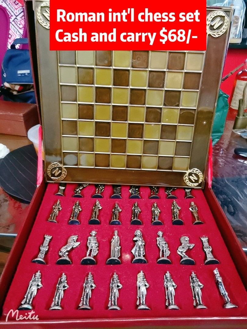 Roman chess set, Hobbies & Toys, Memorabilia & Collectibles, Vintage ...