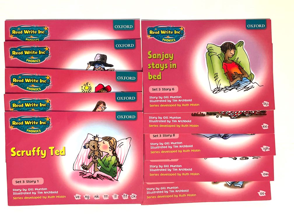 RWI pink story book, 興趣及遊戲, 書本 & 文具, 小朋友書 - Carousell