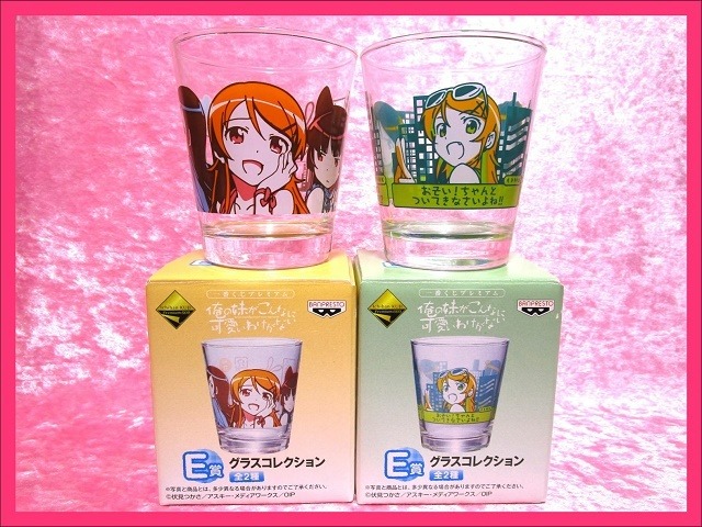 【SET OF 2】BANPRESTO Oreimo Premium Ichiban Kuji Glass Collection ...