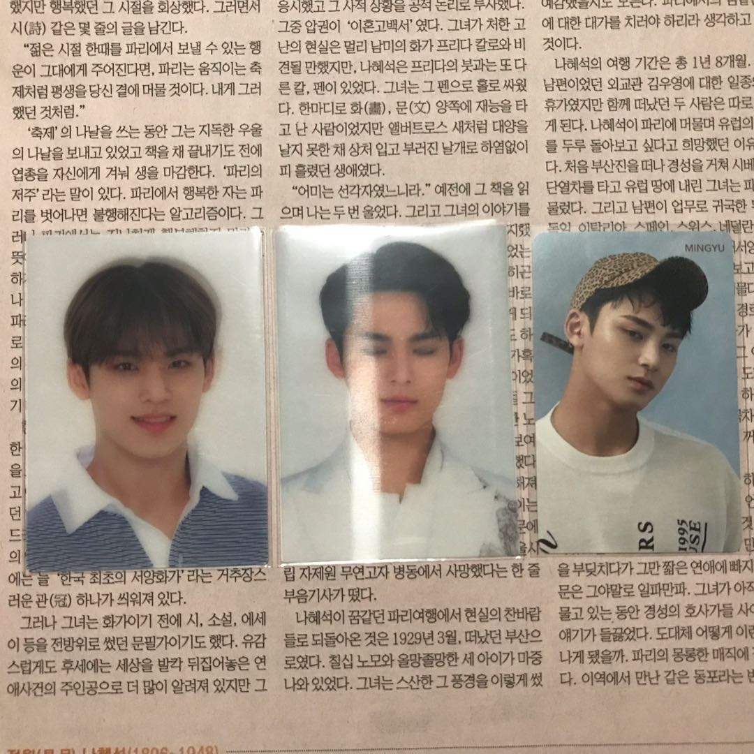 Seventeen Mingyu Fallin Flower HMV set, Hobbies & Toys, Memorabilia ...