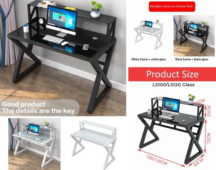 【SG STOCK | Free Delivery】Excel Life Modern Tempered Glass Computer ...