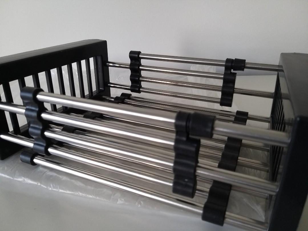 Sink dripping rack adjustable to your sink size, Furniture & Home ...