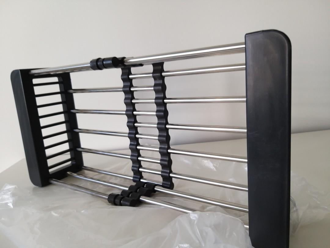 Sink dripping rack adjustable to your sink size, Furniture & Home ...