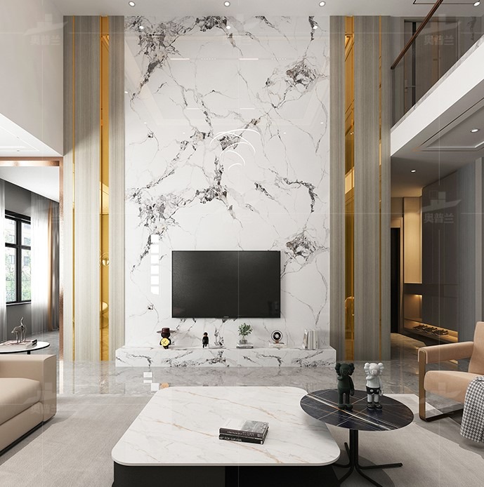 sintered stone feature wall(installation), Furniture & Home Living ...