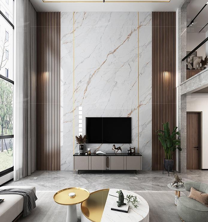 sintered stone feature wall(installation), Furniture & Home Living ...