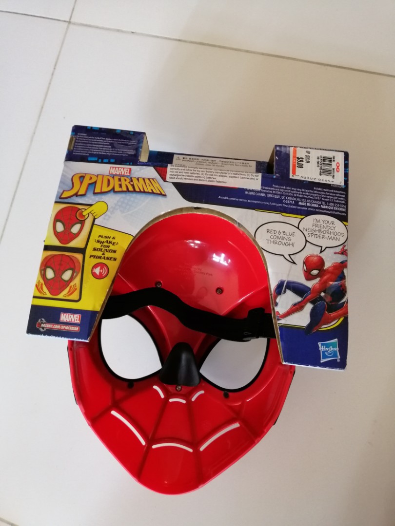 Spuderman mask, Hobbies & Toys, Toys & Games on Carousell