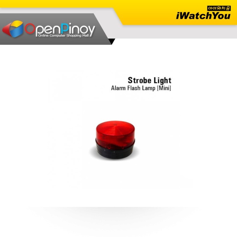 Strobe Light Alarm Flash Lamp (Mini), Furniture & Home Living, Security ...