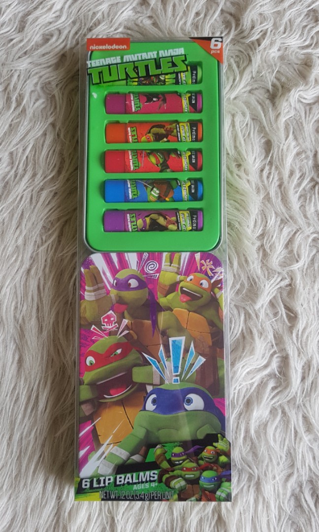 Teenage Mutant Ninja Turtles 6 pack lip balm, Babies & Kids, Bathing ...