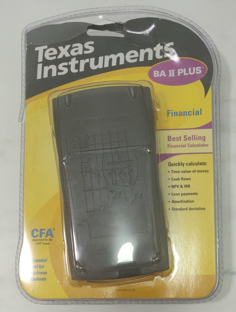 Texas Instruments BAII Plus Financial Calculator Approved for CFA ...