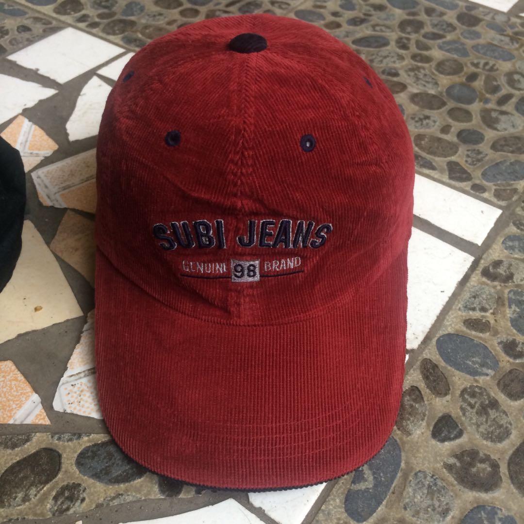 Topi kodura cap subi jeans, Fesyen Pria, Aksesoris, Topi di Carousell