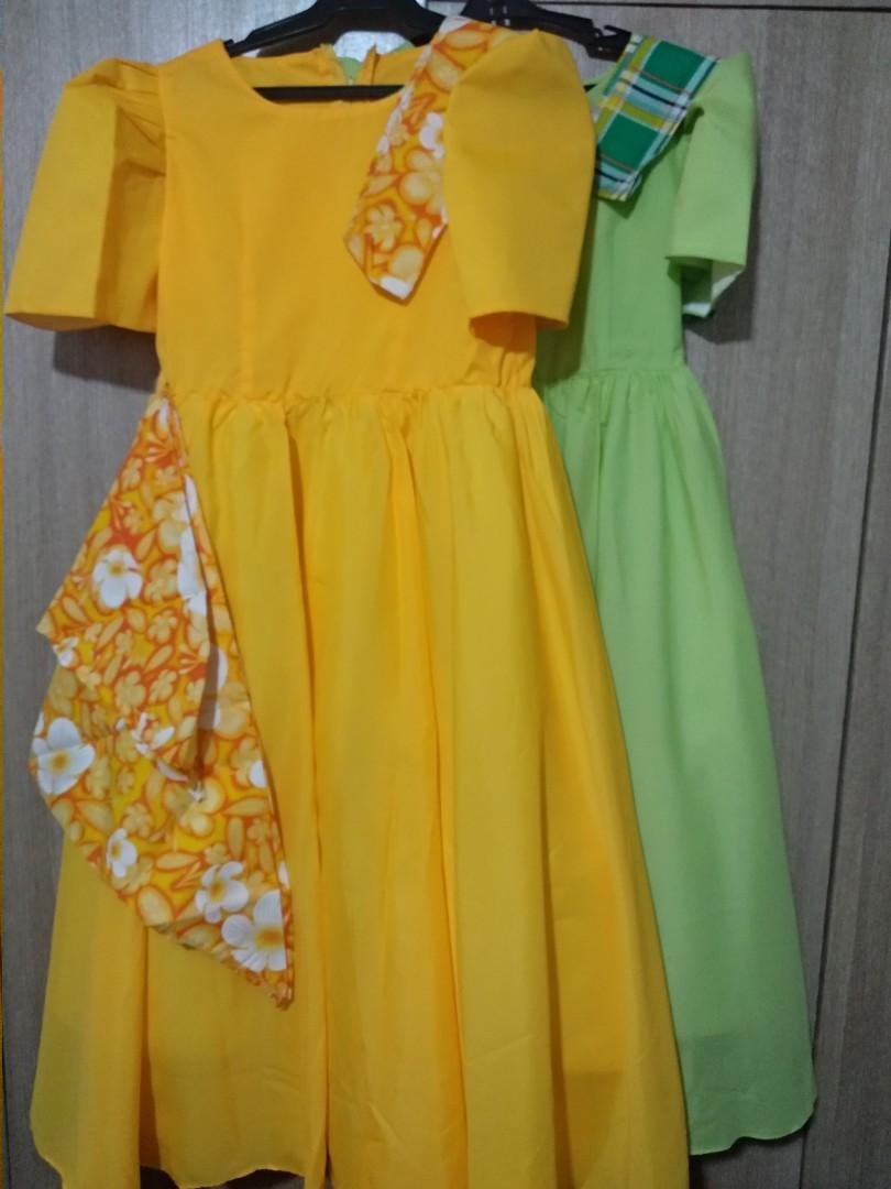 Traditional Basic Filipiniana Dress/Gown for Pre-teens, Women's Fashion ...