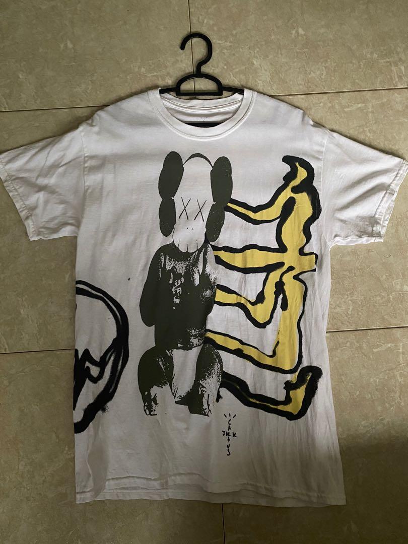 Travis Scott x Kaws Cactus Jack Tee, Men's Fashion, Tops & Sets ...