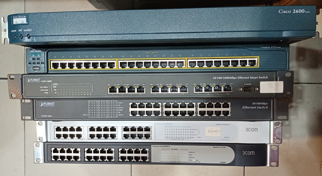 Used Cisco/Planet/3Com Switches, Computers & Tech, Parts & Accessories ...