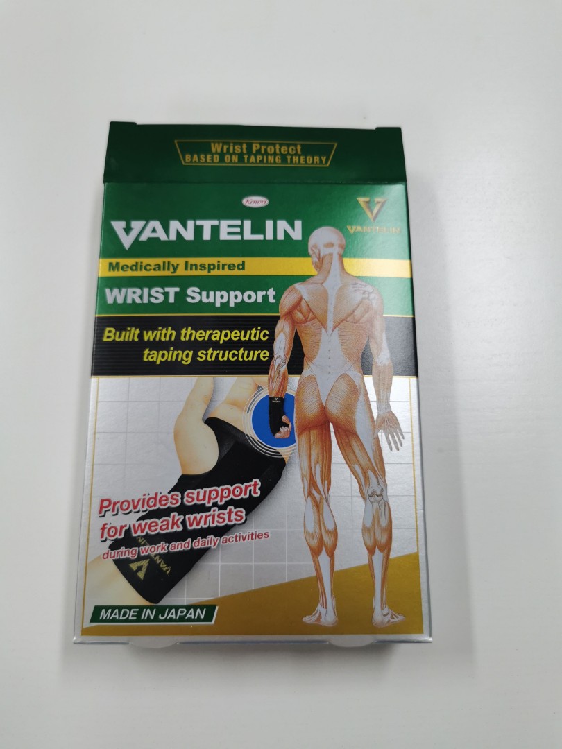 Vantelin wrist support band, Health & Nutrition, Braces, Support ...