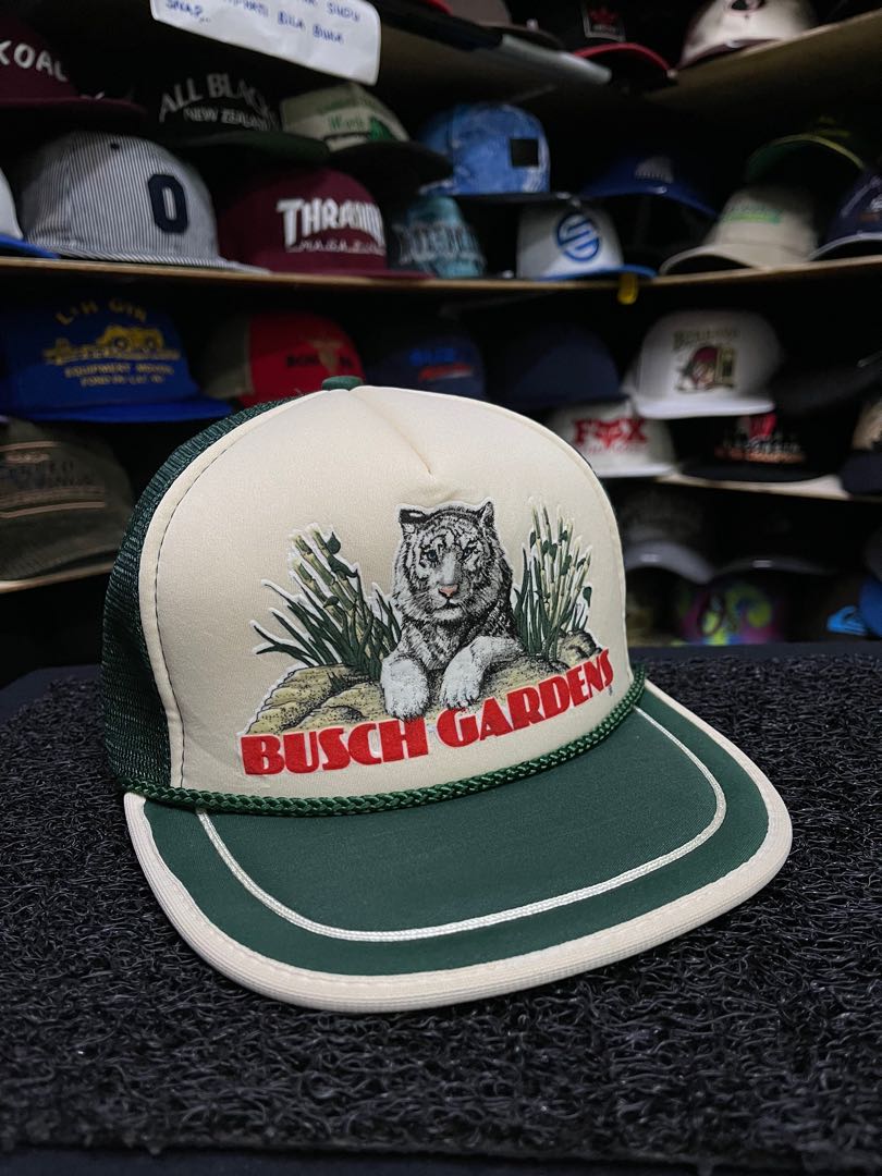 Vintage Busch Gardens Tiger Harimau Trucker Cap, Men's Fashion, Watches ...