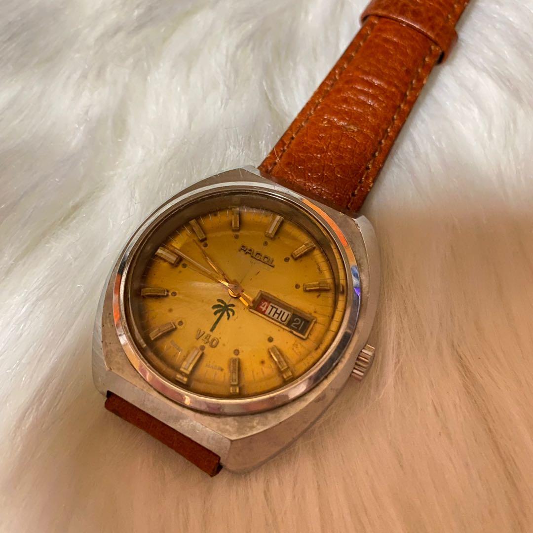 Vintage Pagol V40 Gent Automatic Watch, Luxury, Watches on Carousell