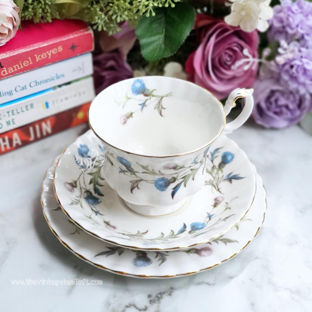 Vintage Royal Albert Brigadoon Tea Set for Two, Hobbies & Toys ...