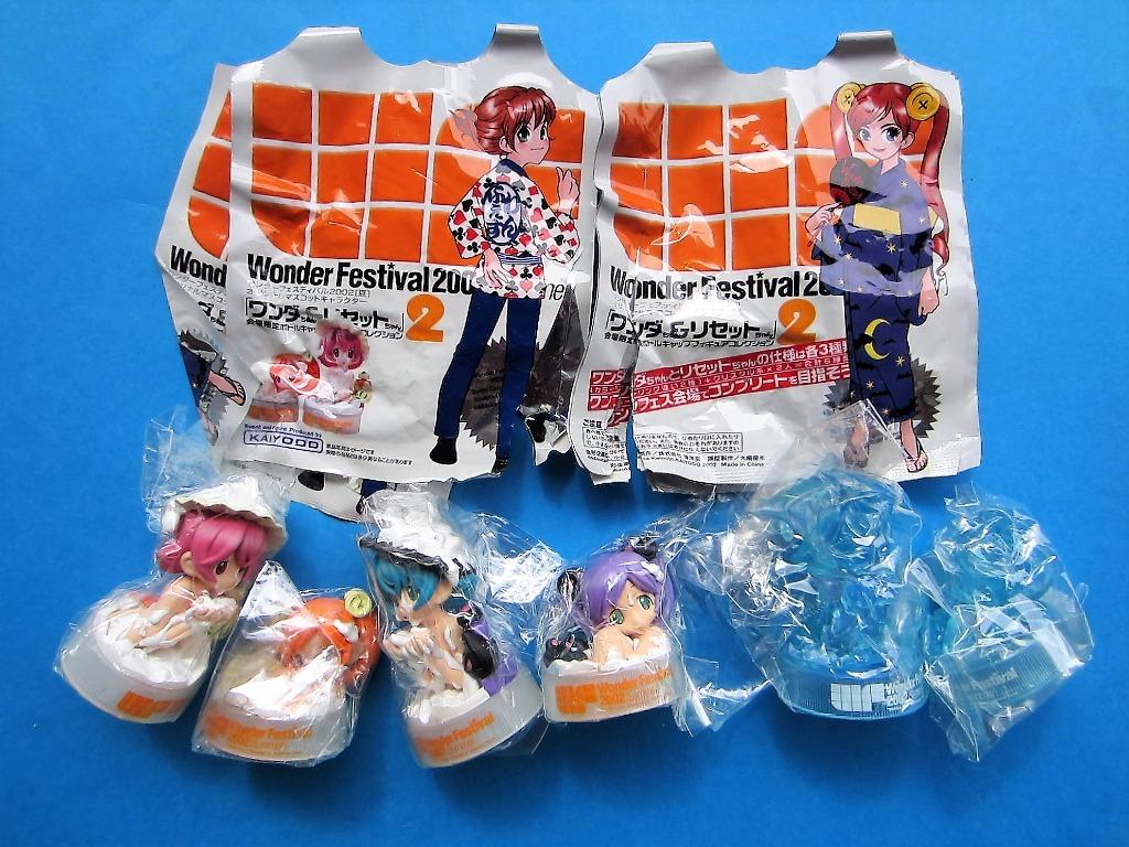 Wanda & Reset Bottle Cap Collection 2 海洋堂 Wonder Festival 2002 限定全6種連包裝 ...