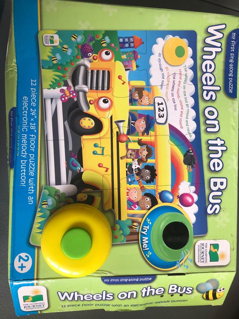 Wheels on the Bus puzzle, Hobbies & Toys, Toys & Games on Carousell