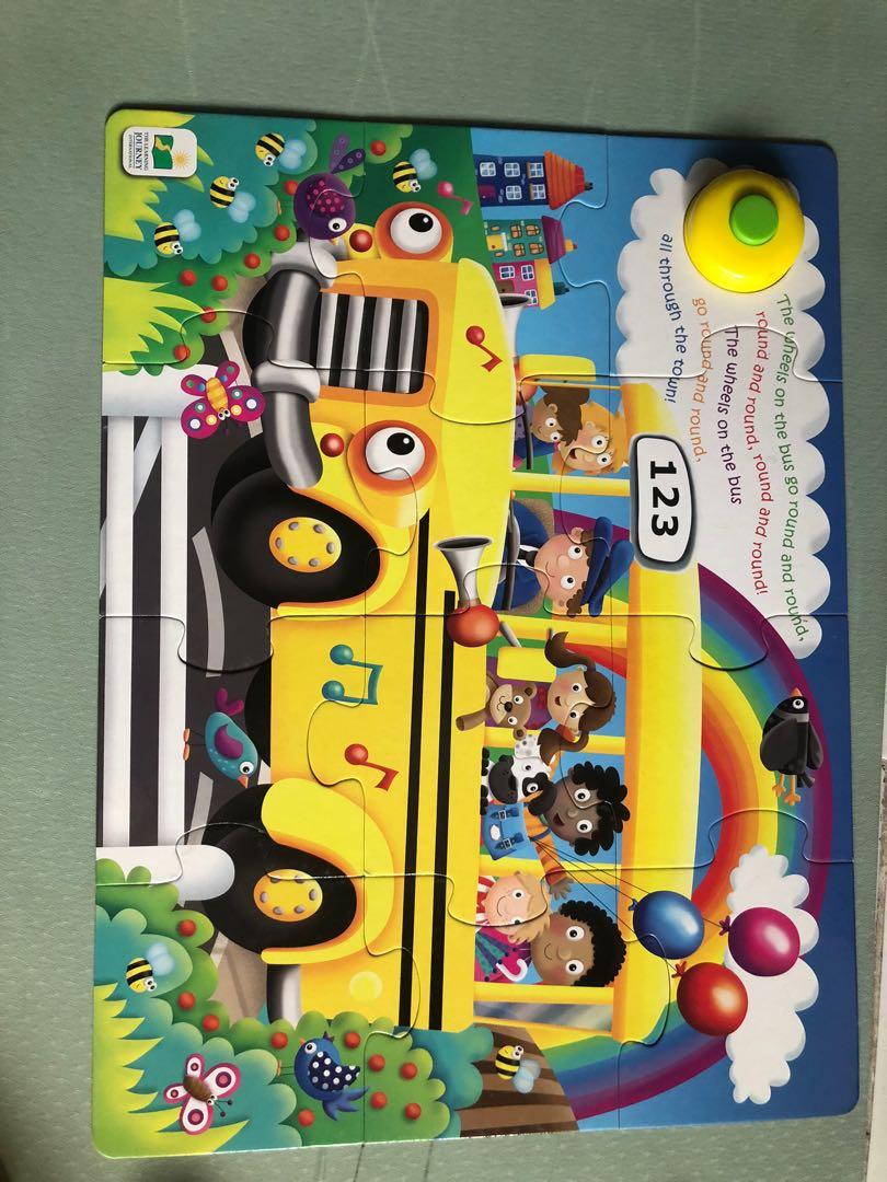 Wheels on the Bus puzzle, Hobbies & Toys, Toys & Games on Carousell