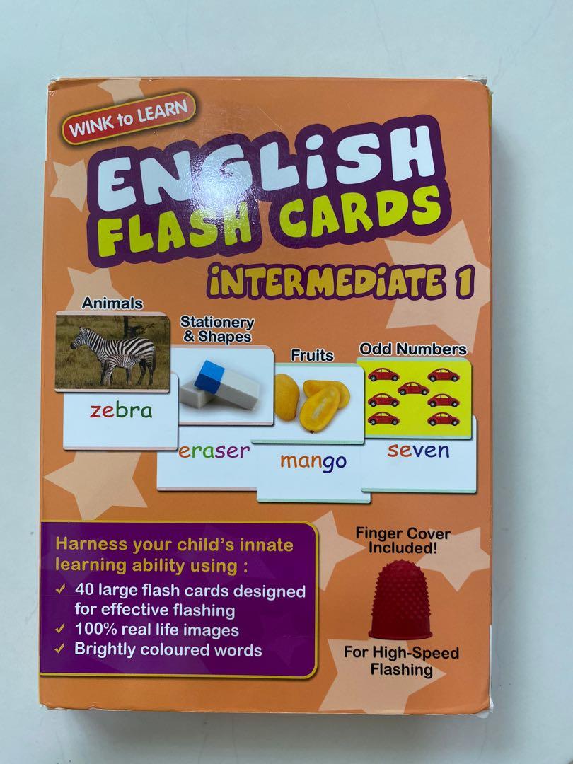 Wink To Learn English Flash Cards Bundle (Intermediate), Hobbies & Toys ...
