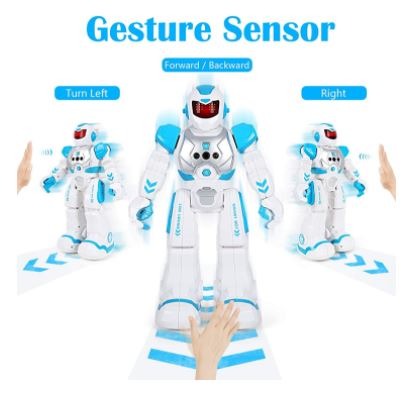 1000) Auney Robot Toys for Kids, Smart Programmable Remote Control ...