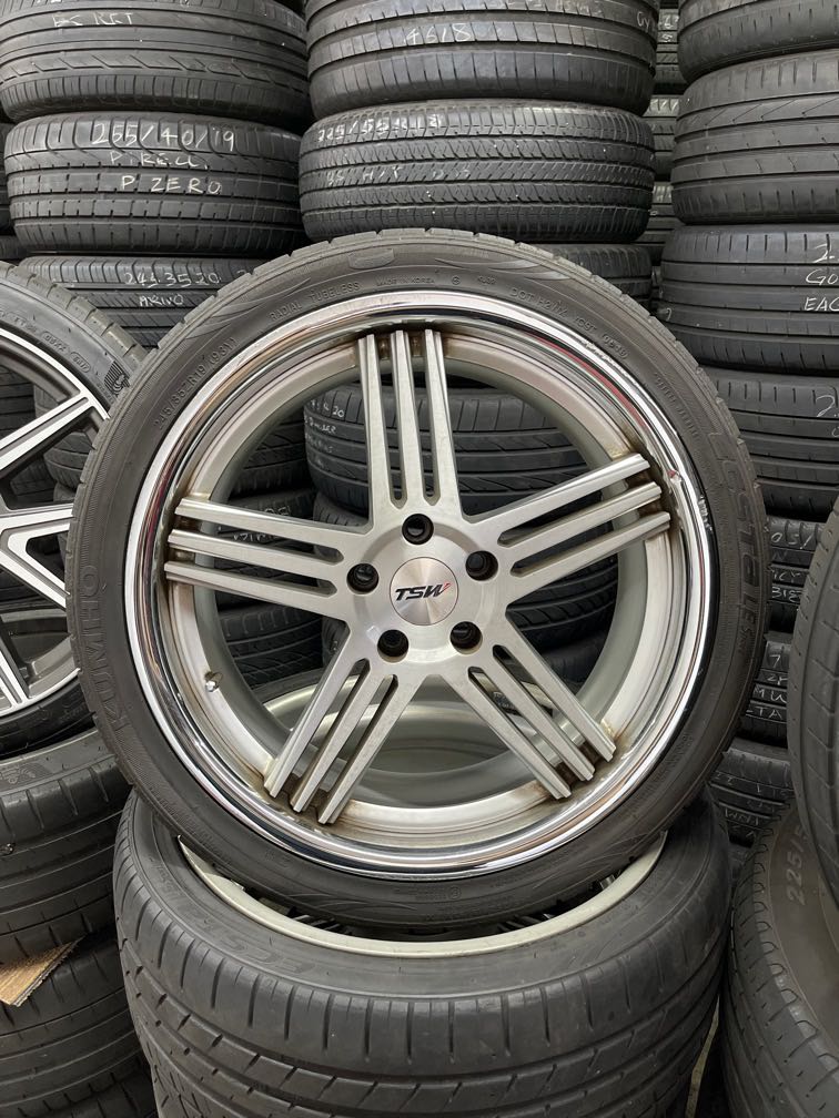 19 Inch Staggered USA TSW Nouvelle Semi-Forged Rims with Tyres, Car ...