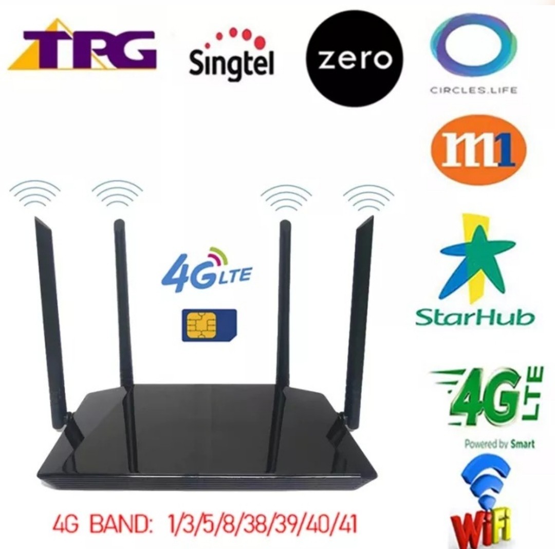 4 antenna Sim card wifi router, Computers & Tech, Laptops & Notebooks ...