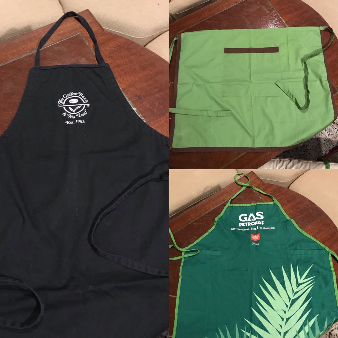 The Coffee Bean & Tea Leaf Apron + 2 Extras, Furniture & Home Living ...