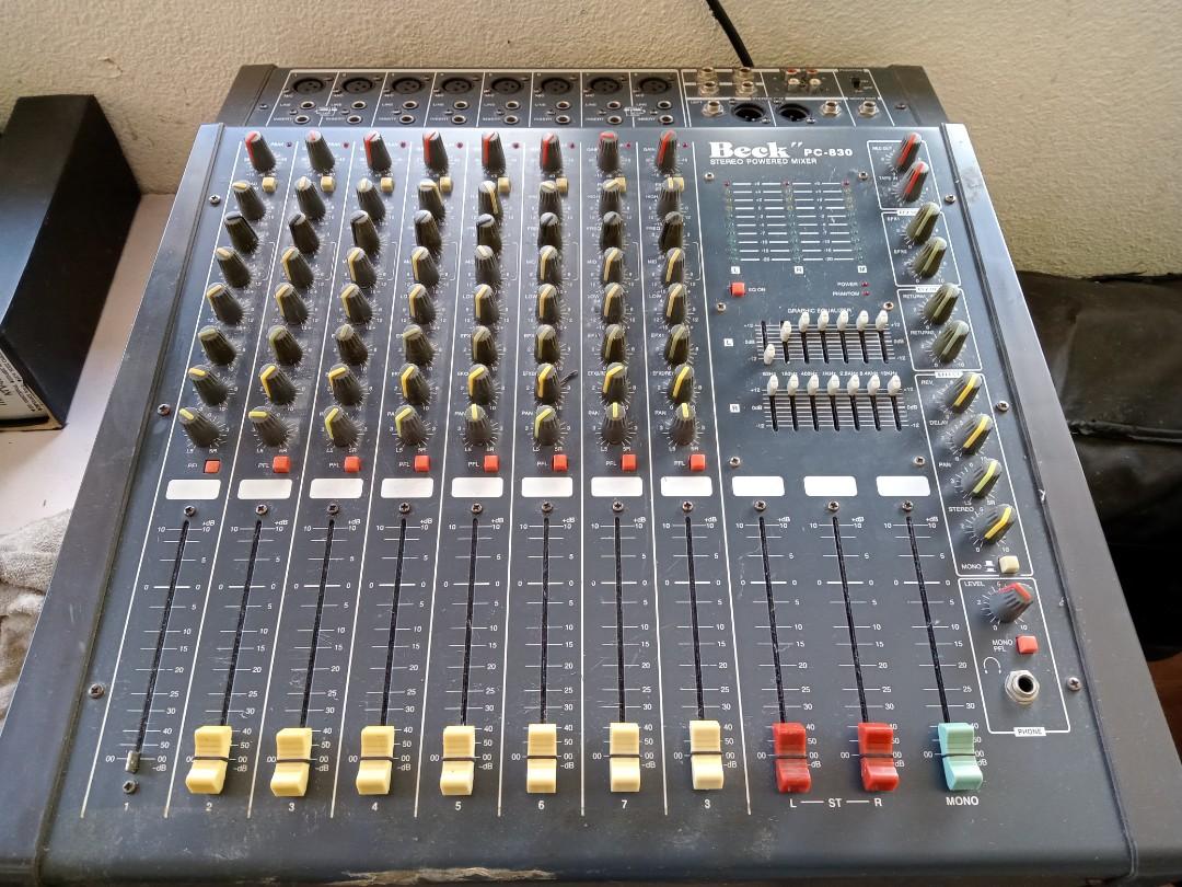 Beck PC-830 Stereo Powered Mixer, Audio, Soundbars, Speakers ...
