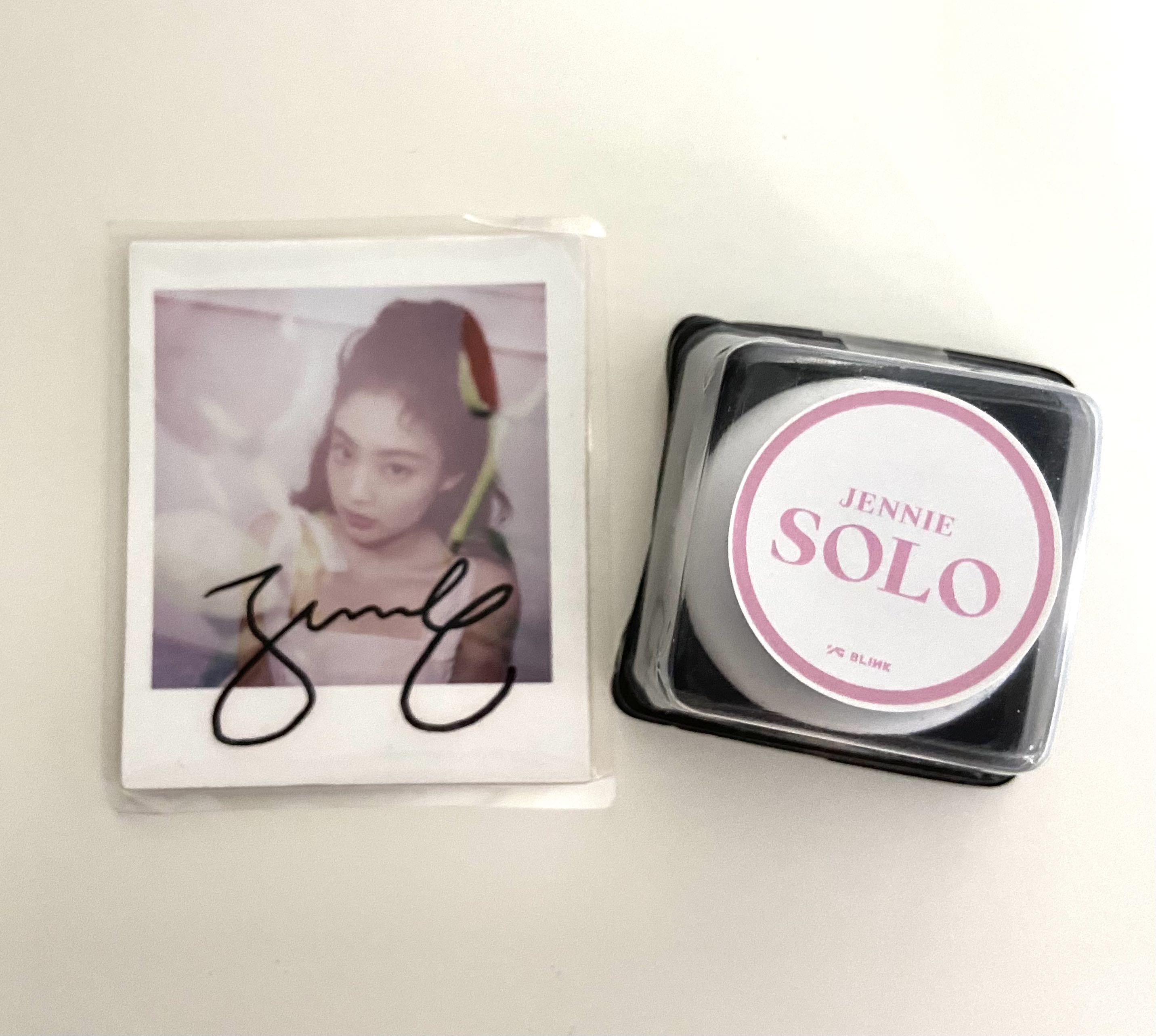 Blackpink Jennie Solo Rare Signed Photocard Pc, Hobbies & Toys ...