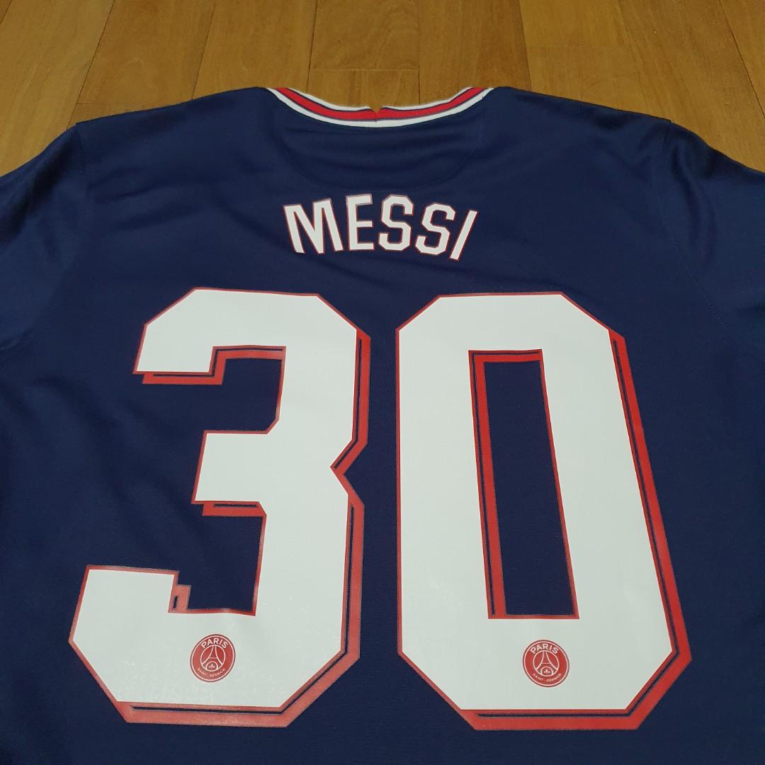 *SALE* *BNWT* Messi PSG Home Kit with Cup Font, Men's Fashion ...