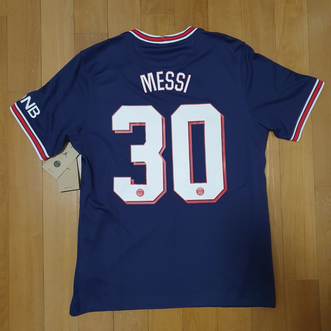 *SALE* *BNWT* Messi PSG Home Kit with Cup Font, Men's Fashion ...