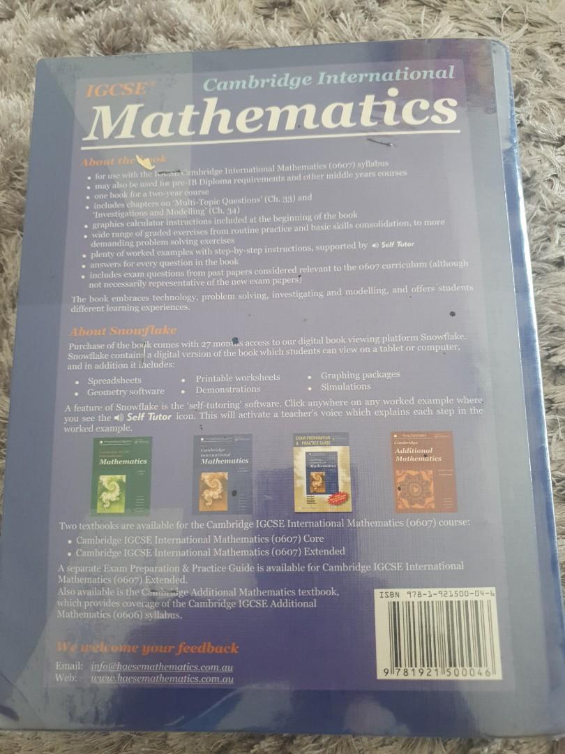 Cambridge International Mathematics (0607) Extended, Hobbies & Toys ...